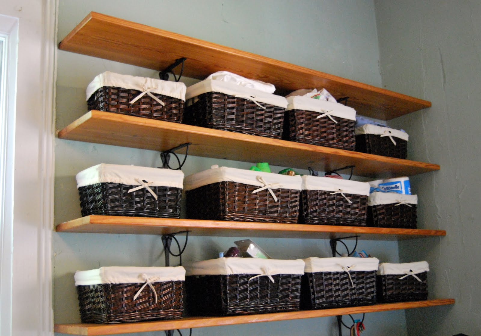 The Feminist Housewife: Bathroom In Progress: Baskets