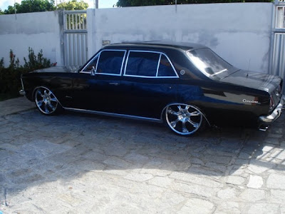 Opala tuning escurão com rodas cromadas