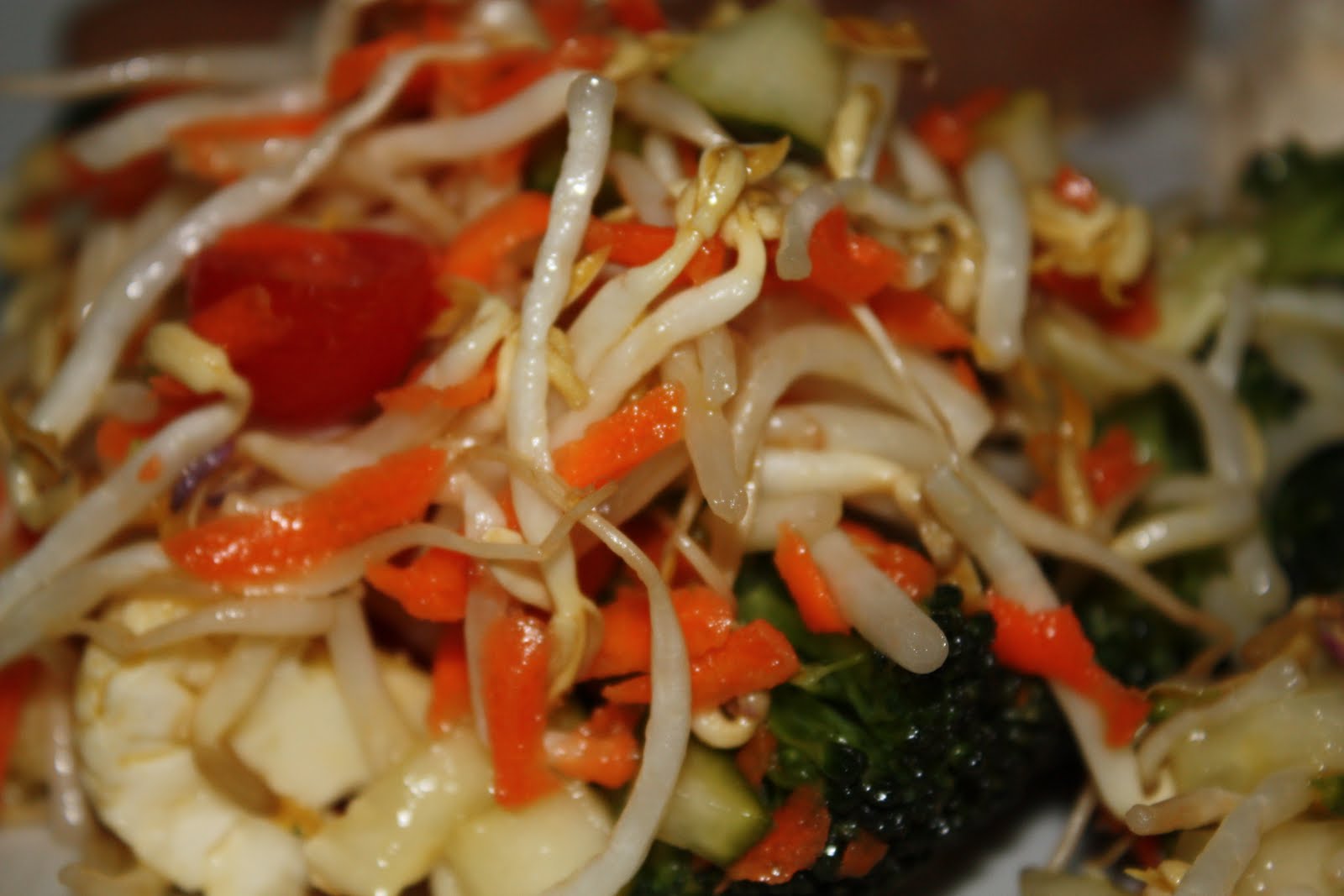 Hydromel et Ambroisie: Salade de fèves germées marinées