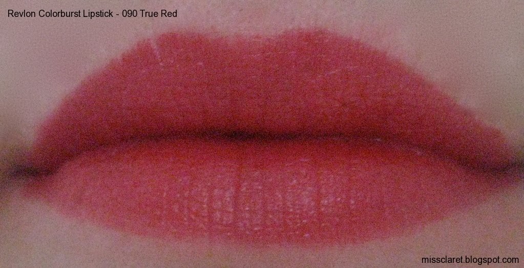 miss claret: Revlon Colorburst Lipstick - 090 True Red