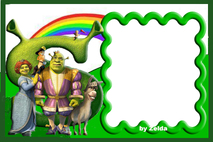 Artes da Zelda: Novas molduras em PNG Shrek
