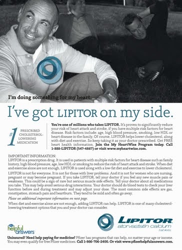 PHARMA AD: Lipitor print ads from 2006