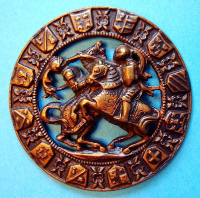 Once Upon A Button: Jousting Knights: Shield Border