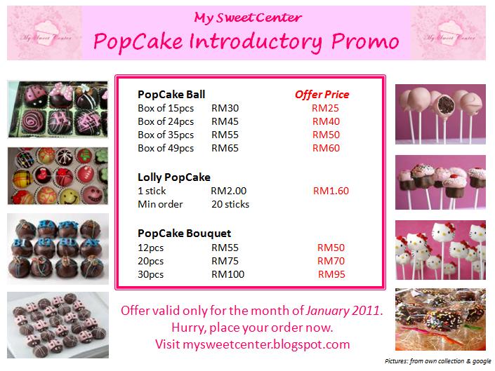 My Sweet Center: Promotions