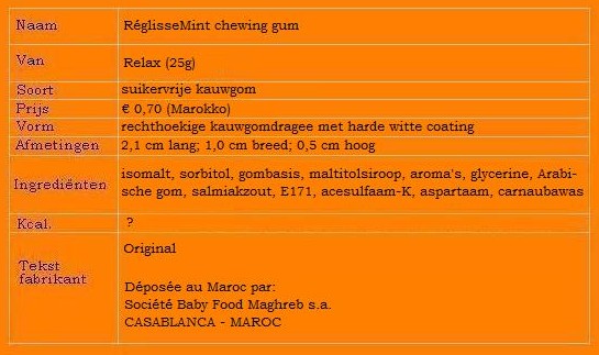 DROP: Relax RéglisseMint sugarfree chewing gum