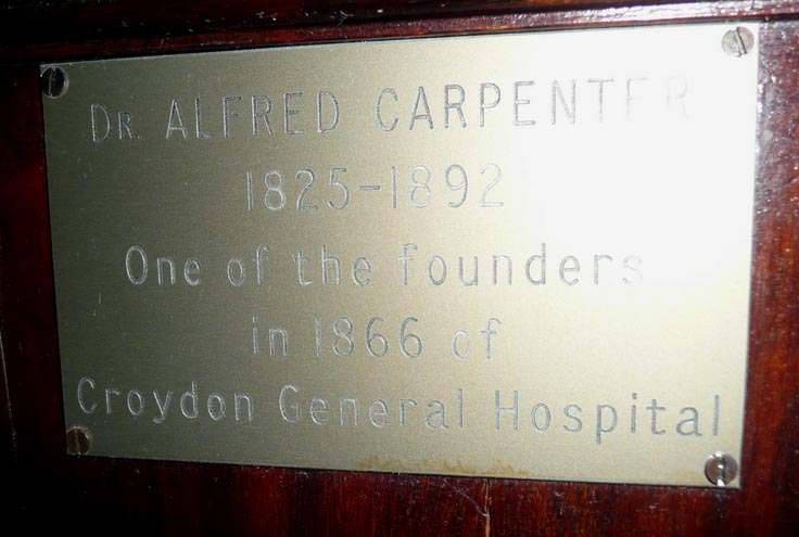 General Practitioner Memorials: Dr Alfred Carpenter of Croydon