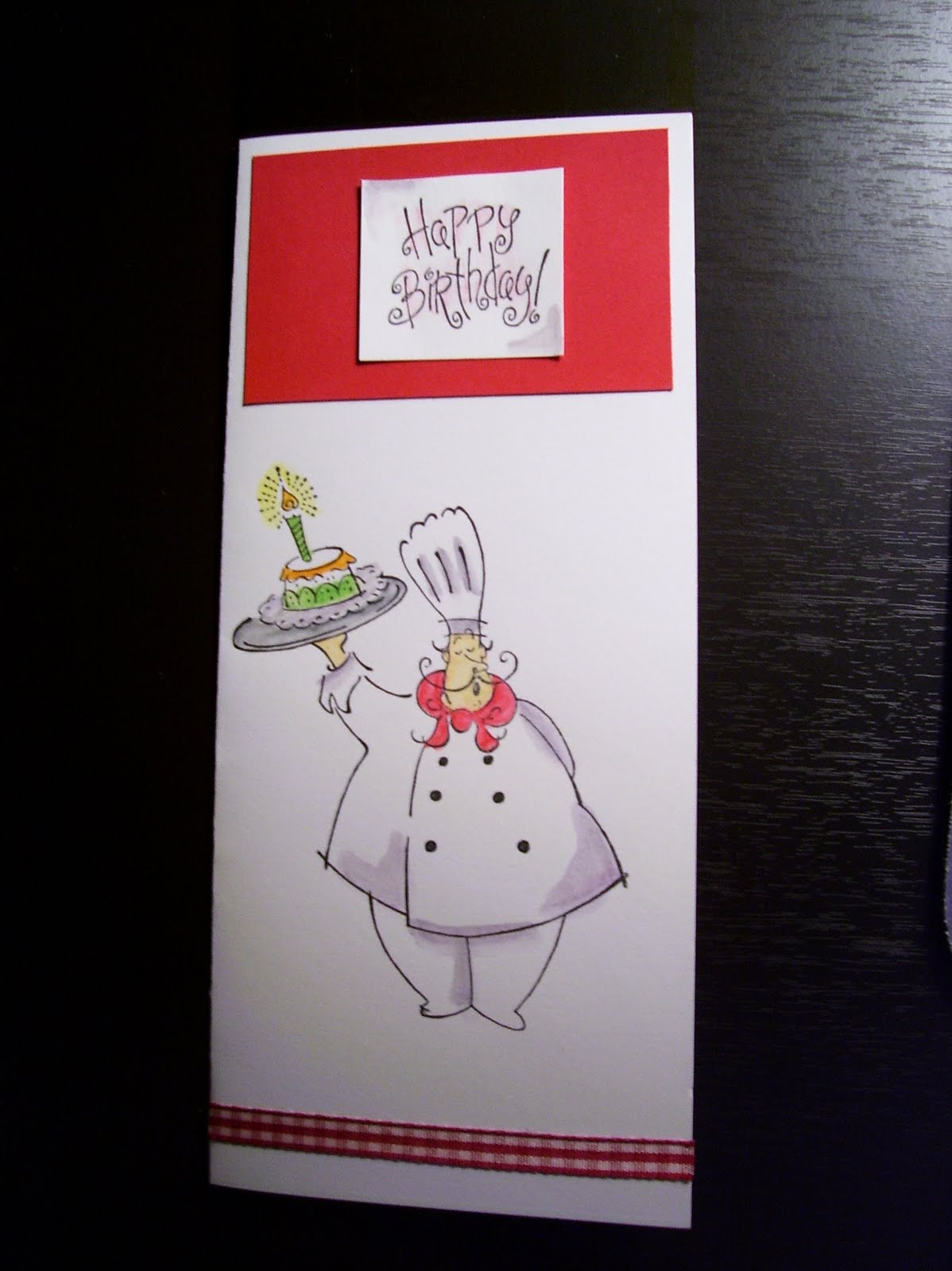 Debbie's Creations: Fat Chef Birthday card