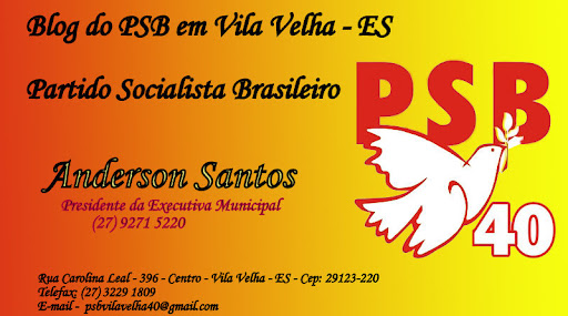 PSB EM VILA VELHA - PARTIDO SOCIALISTA BRASILEIRO: Discurso do Senador ...