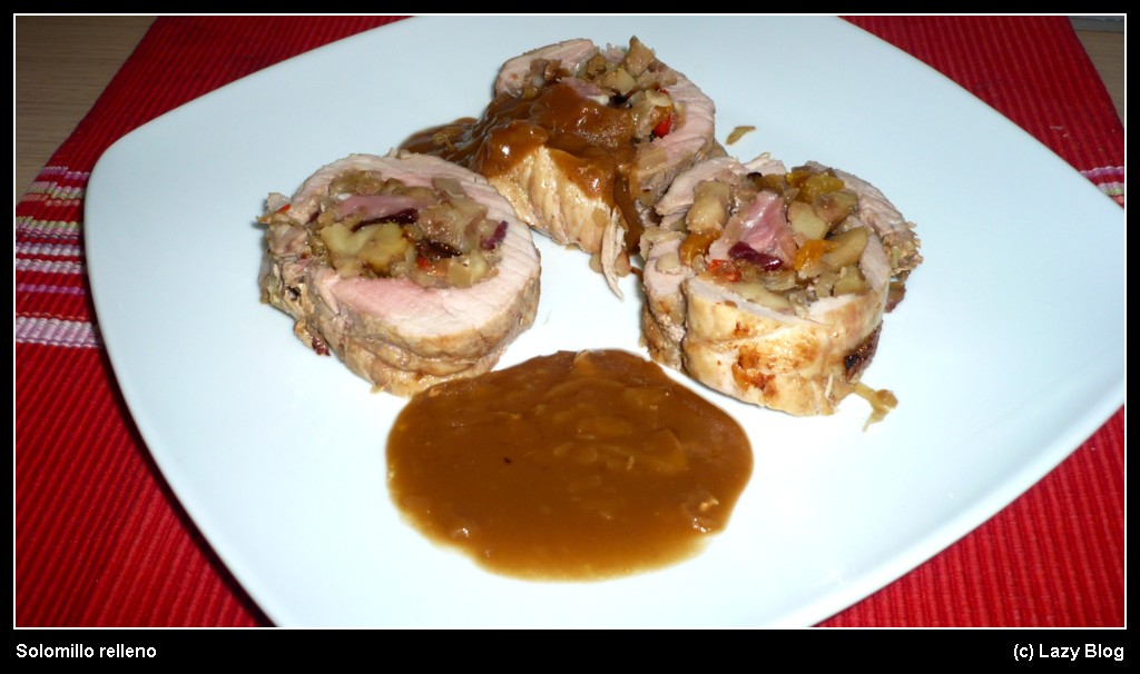 Solomillo de cerdo relleno