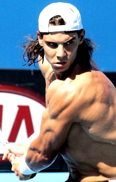 celebrity muscle: Rafael Nadal