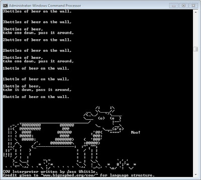 The Portfolio of Joss Whittle: Programming: COW Interpreter - A java ...