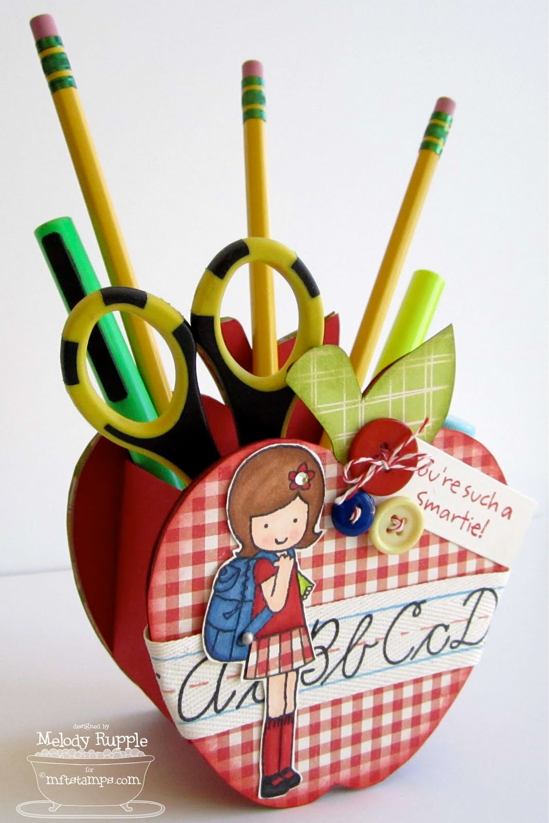 A Paper Melody: A Little Apple Pencil Holder