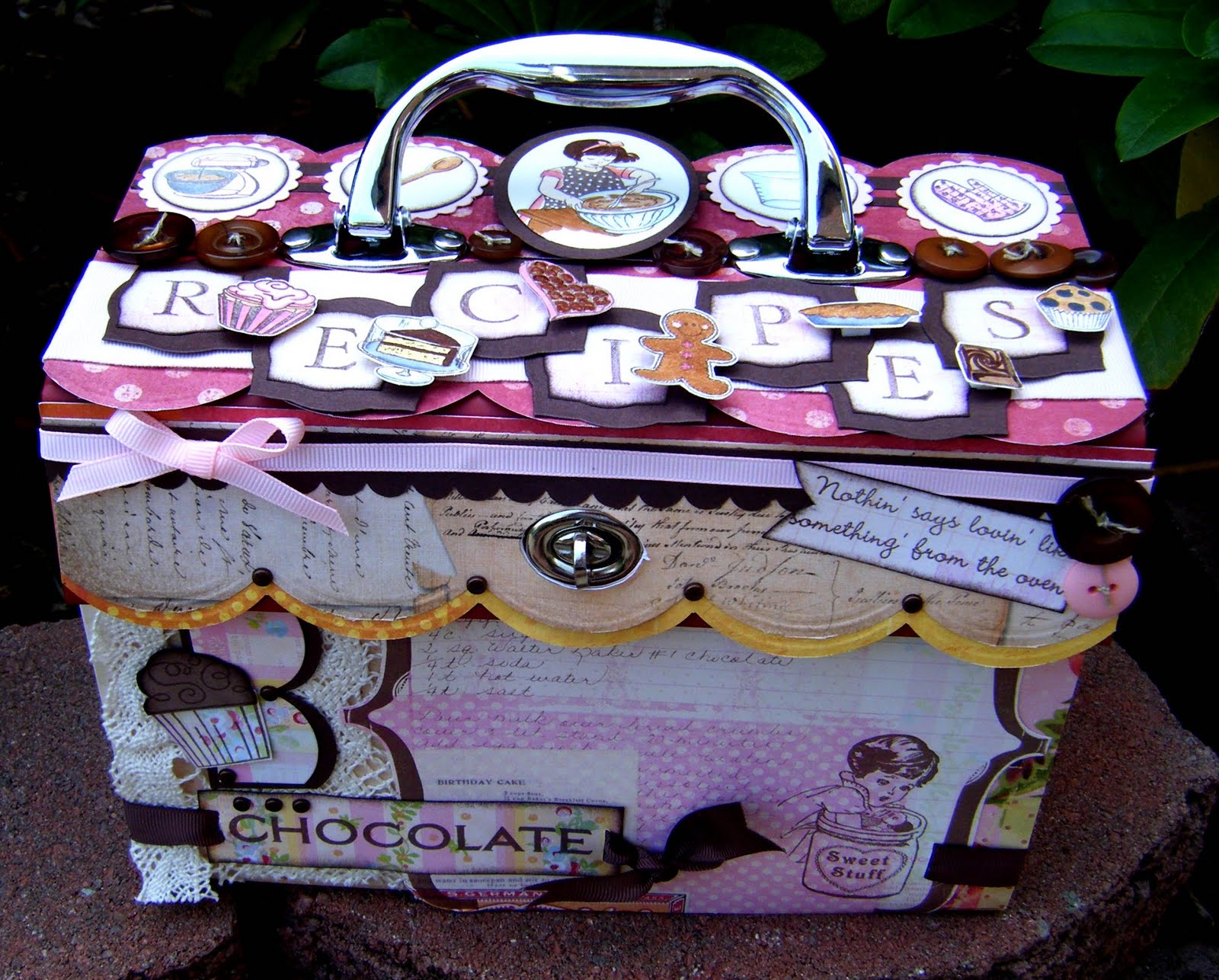 Erin's Craft Ideas: Chocolate recipe box