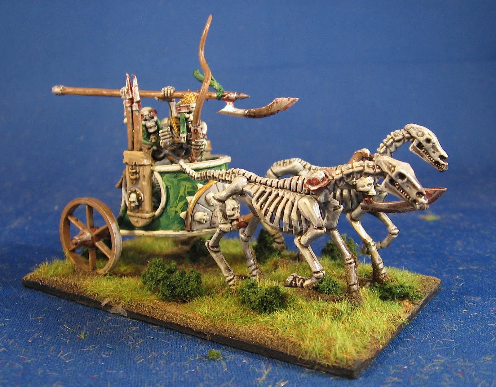 Bob's Miniature Wargaming Blog: 28mm skeleton chariot