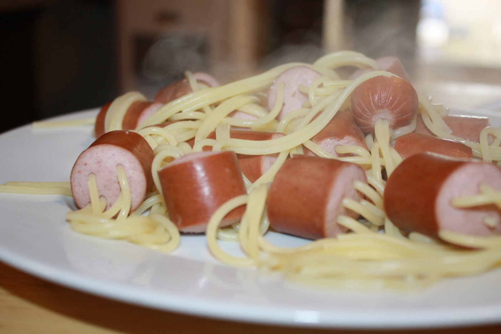Ain't That Sherific?: Hot Dog Spaghetti