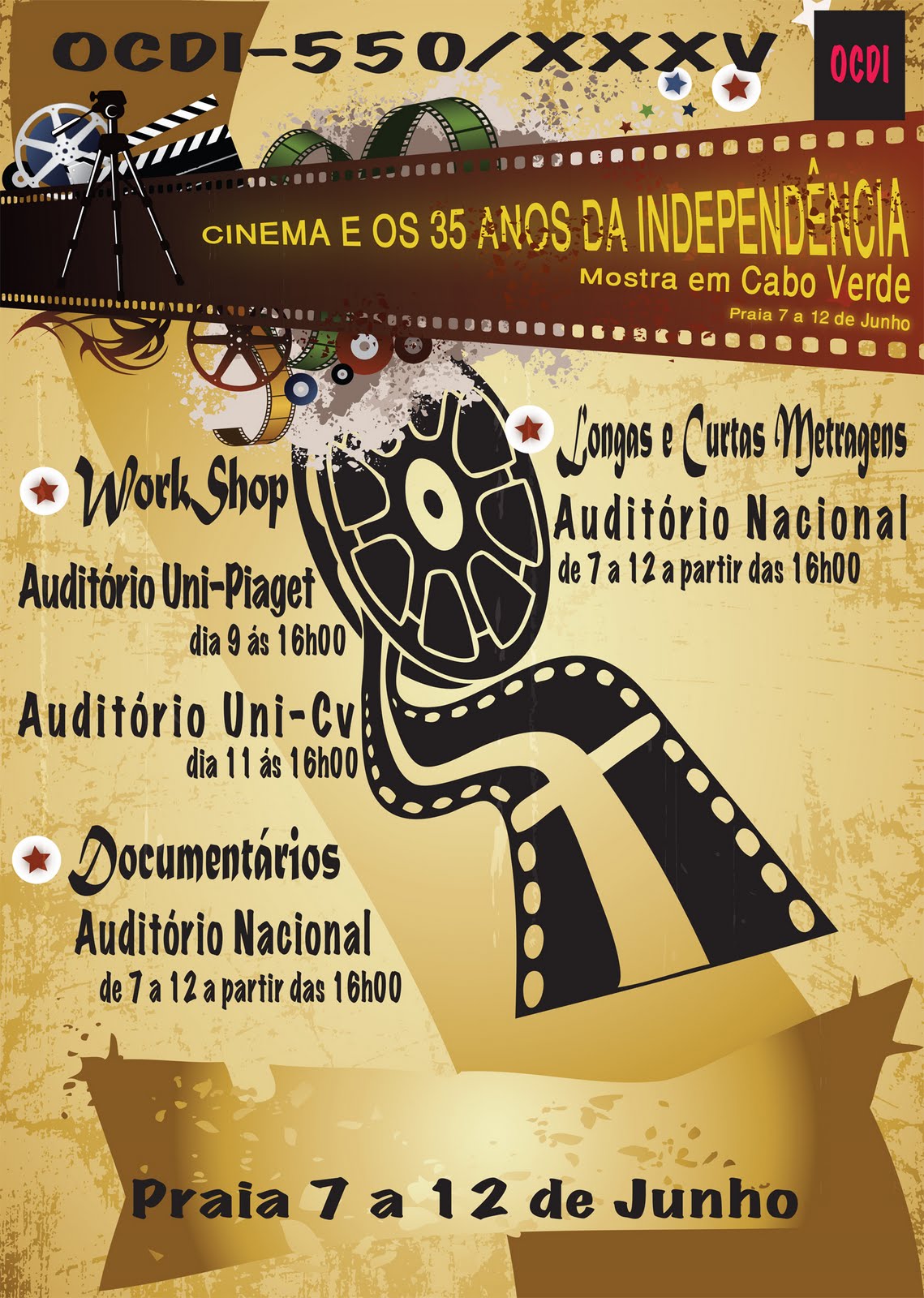 Mostra de Cinema Cabo-Verdiano: Cartaz Provisório
