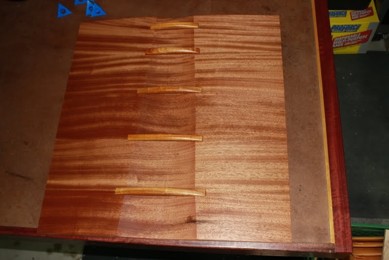 Drawer Fronts - Attaching Handles ~ Half-Inch Shy