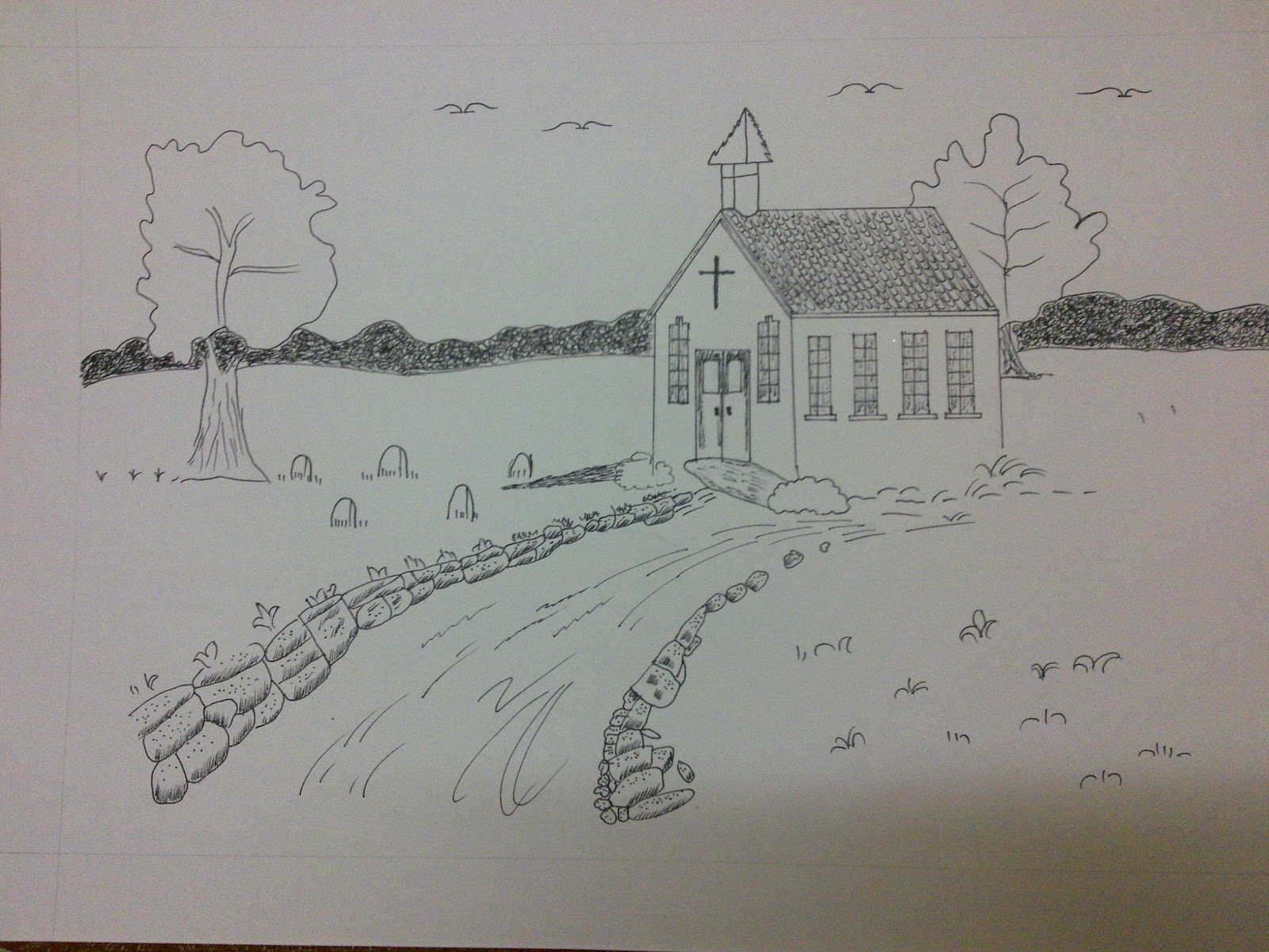 Beginning the Journey of Drawing.: My Drawing: With Ink Pen