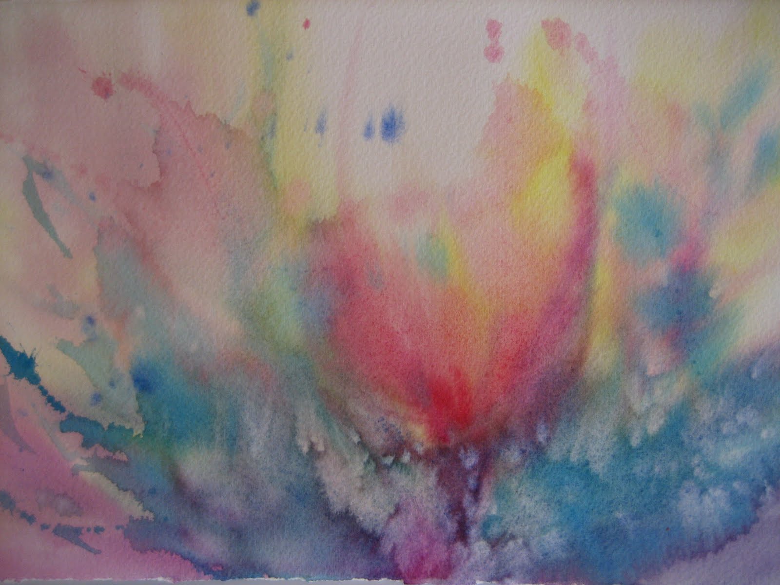 I love to paint!: Wet paint on wet paper