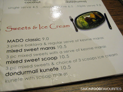 Simon Food Favourites: Mado Cafe Restaurant: Turkish Ice Cream, Auburn ...