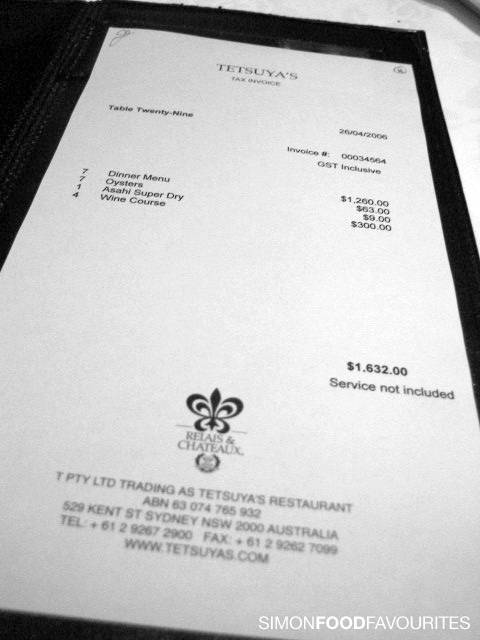 Simon Food Favourites: Tetsuya's: My first 3 hatted degustation, Sydney ...