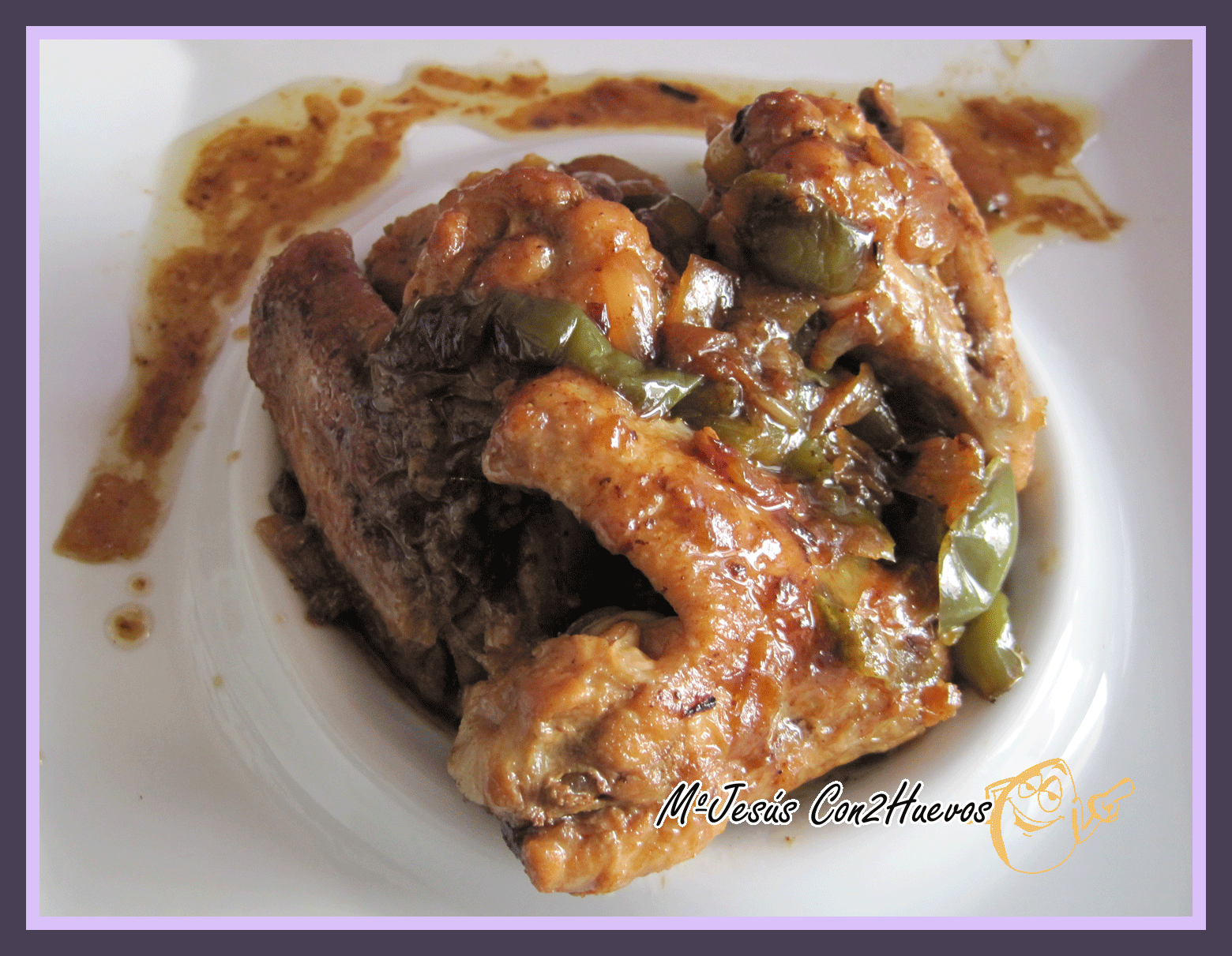 Con2Huevos: ALAS DE POLLO GUISADAS