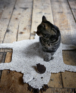 small medium large: knitty rug