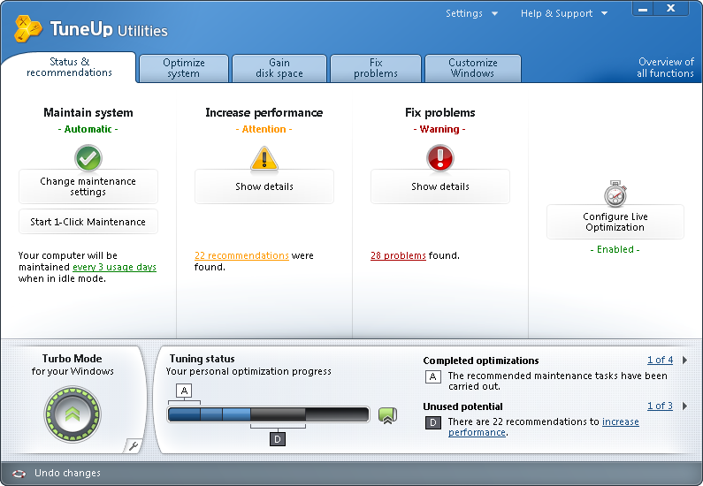 Download TuneUp Utilities 2011 - Full PC Maintenance Software