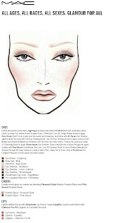 MacKarrie Beauty Style Blog: MAC All Ages All Races All Sexes Face Charts