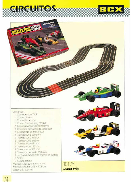 Scalextric: 1992 Ultimo Catálogo de scalextric de Exin
