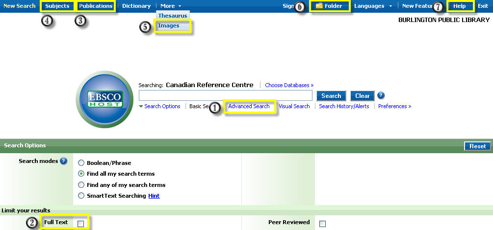 e-Resources: Canadian Reference Centre (EBSCO)