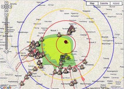 Peta Zona Bahaya Gunung Merapi terbaru | Hari ini Berita Lampung