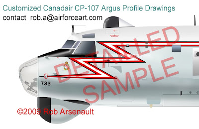Canadair CP-107 "Argus" Maritime Patrol Aircraft: Argus 20733 - Detail