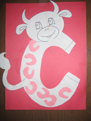 The Cozy Red Cottage: C is for Cow Preschool Theme