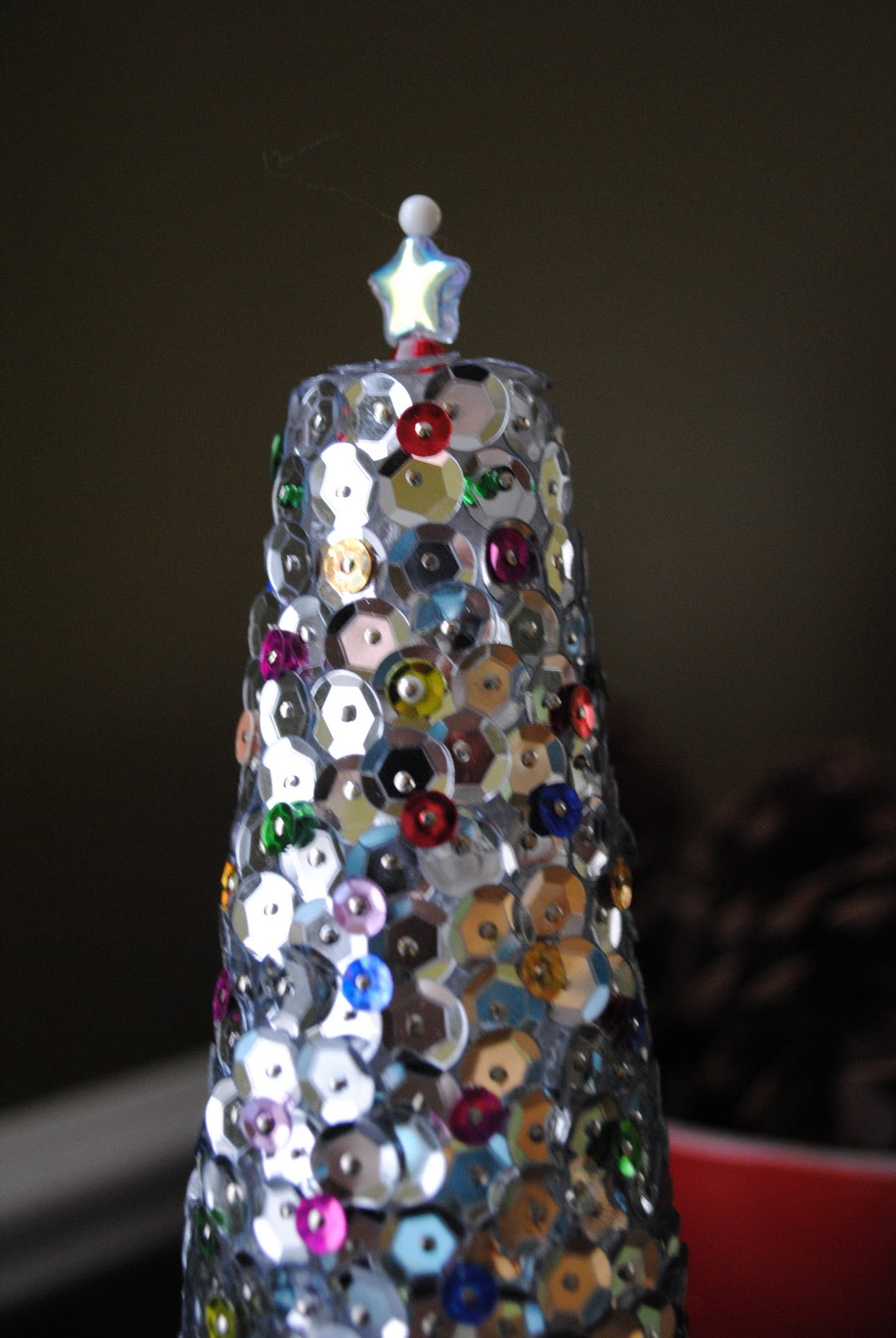 Sequin Cone Tree DIY!! | Polka Dots are Love