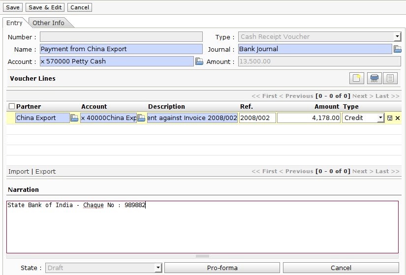 OpenERP India: Accounting Vouchers – Indian Accounting Vouchers