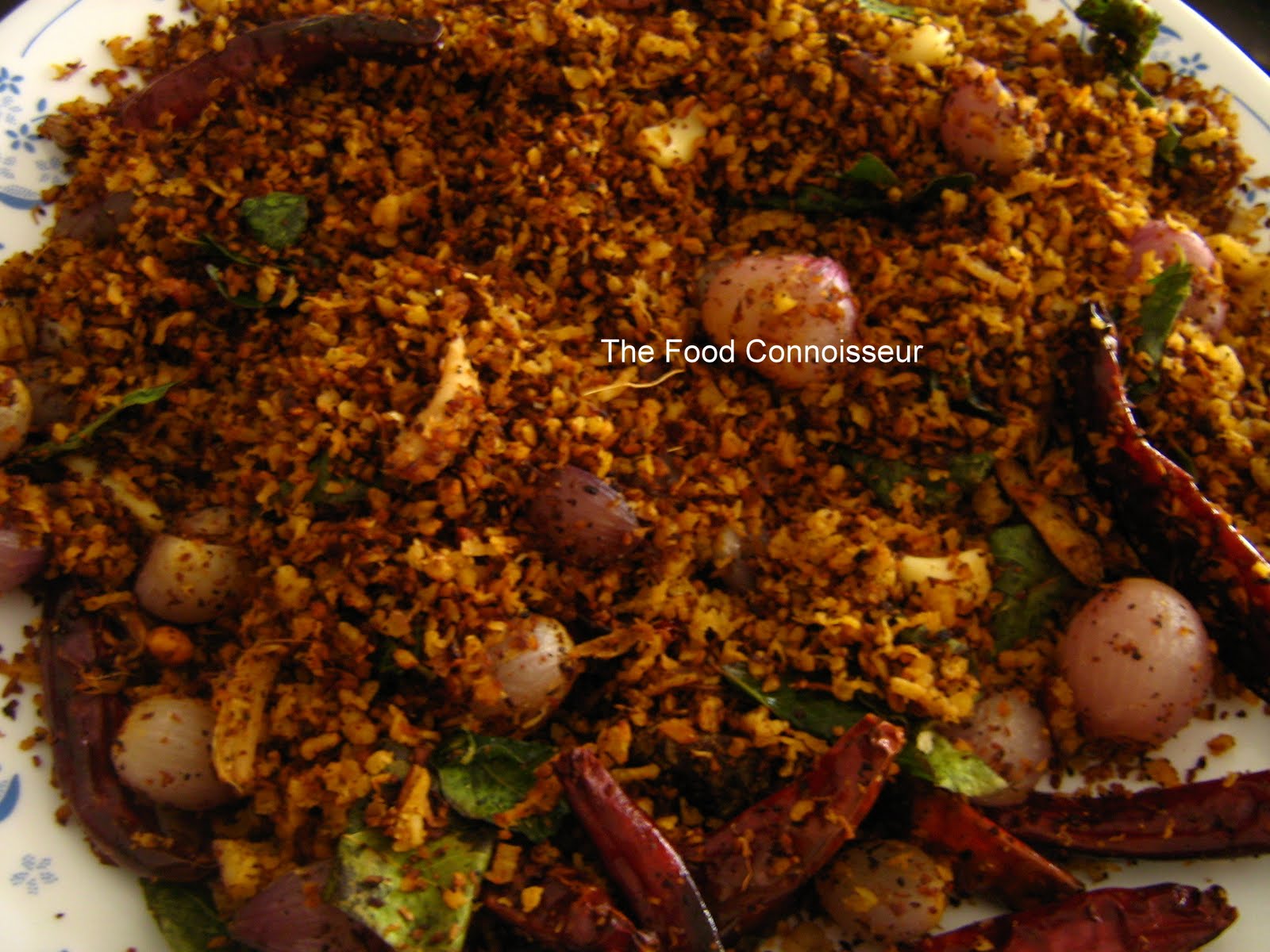 The Food Connoisseur: Chammanthi Podi - Spicy Coconut Powder
