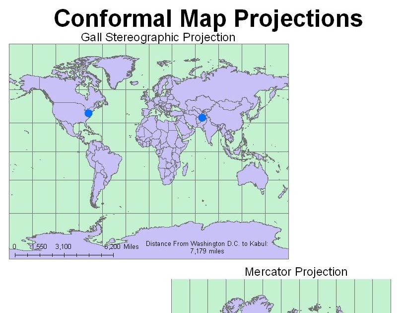 Geography IS...: ...the use of different Map Projections (WEEK 6 Lab)