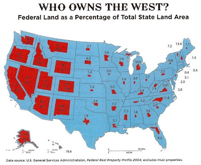 Caveat Bettor: Graph of the day: The federal government's land holdings