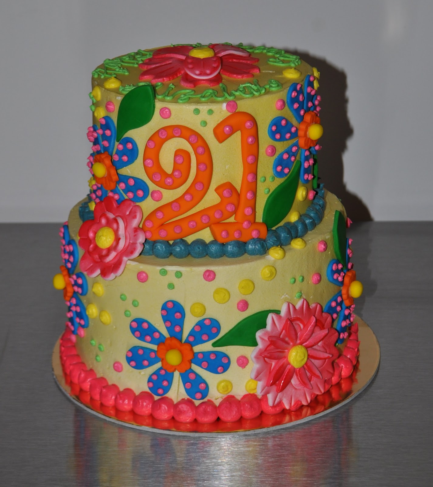 Leah's Sweet Treats: Elizabeth's 21st Birthday Cake