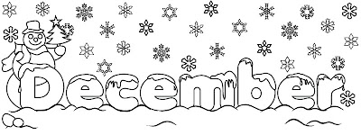 Other Graphical Works: Calendar header for kids to color