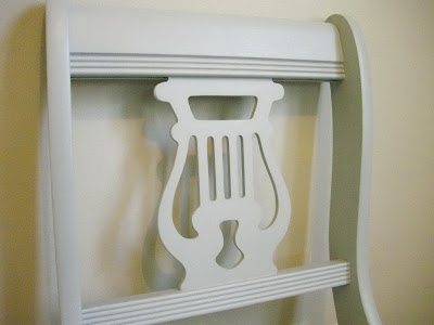 Lather. Write. Repeat.: Before and After: Lyrical Blue Harp Back Chair