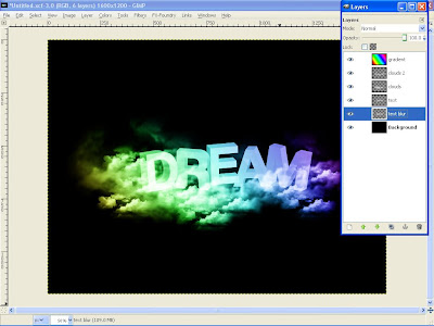 PA BLOG: Gimp Tutorial: Experiment on 3D Text Effect in Gimp