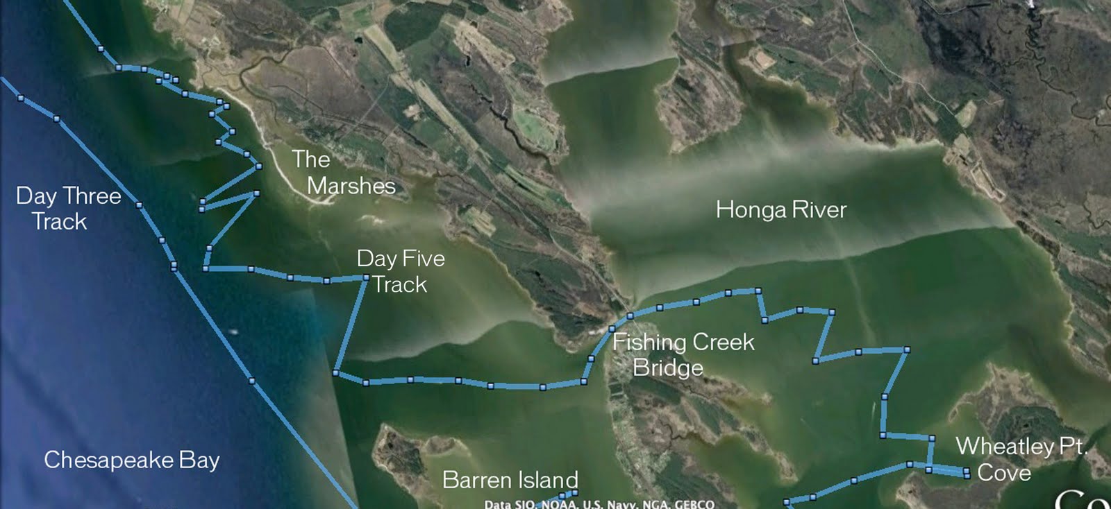 The Log of Spartina: Day Five - back to the Honga River