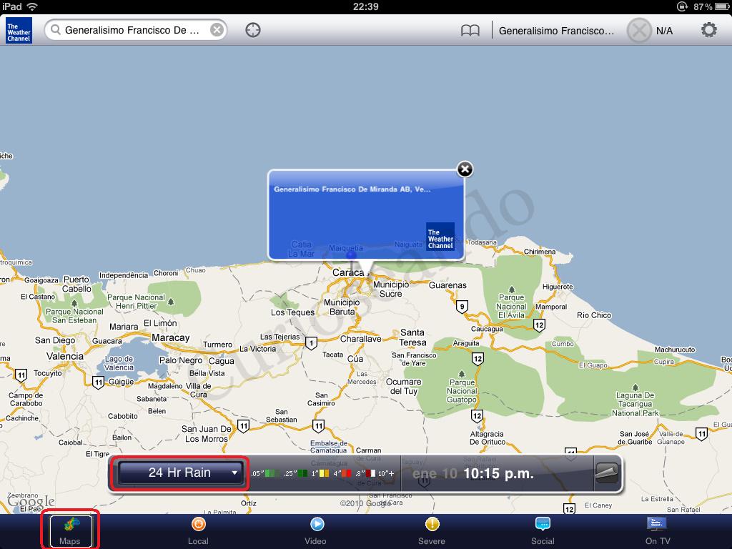 The Weather Channel y Accu Weather en tu iPad ~ Curioseando