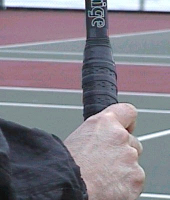 Tennis Eastern backhand Grip with Shaking Hands