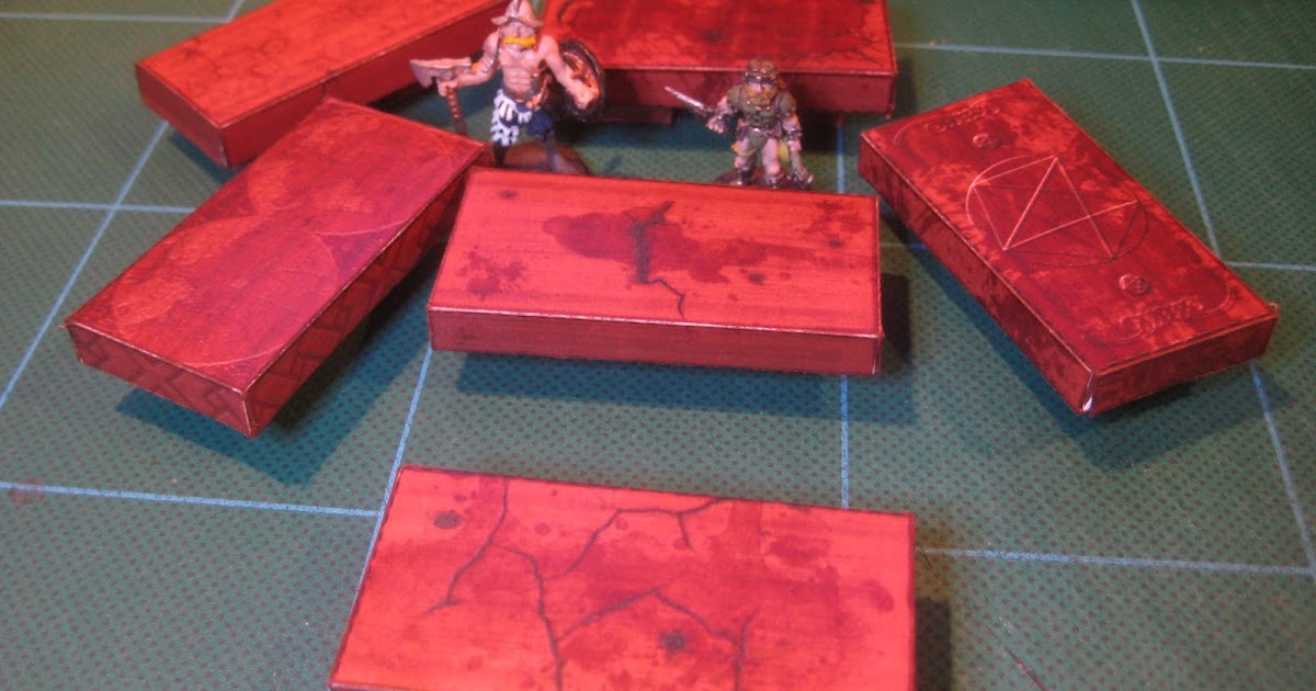 d4d6d8d10d12d20: FREE - Paper Model Tables For Your RPG!