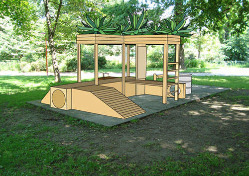 world's children: Nils Norman, Public Workplace Playground Structure ...