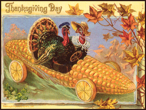 Mothic Flights And Flutterings, Vintage Thanksgiving Postcard