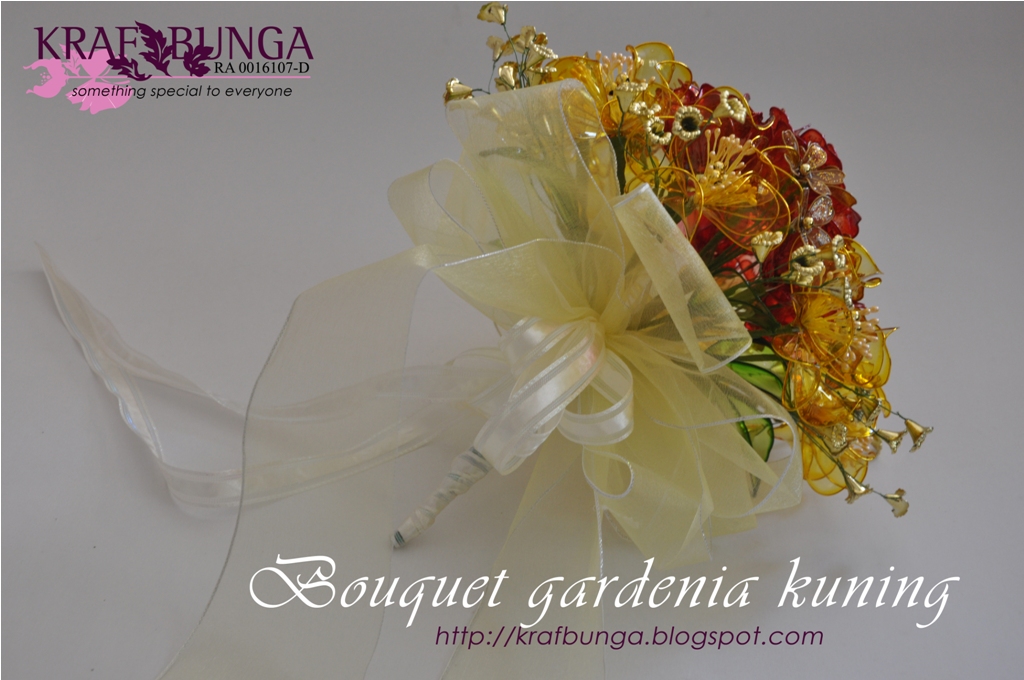 krafbunga: bouquet gardenia kuning